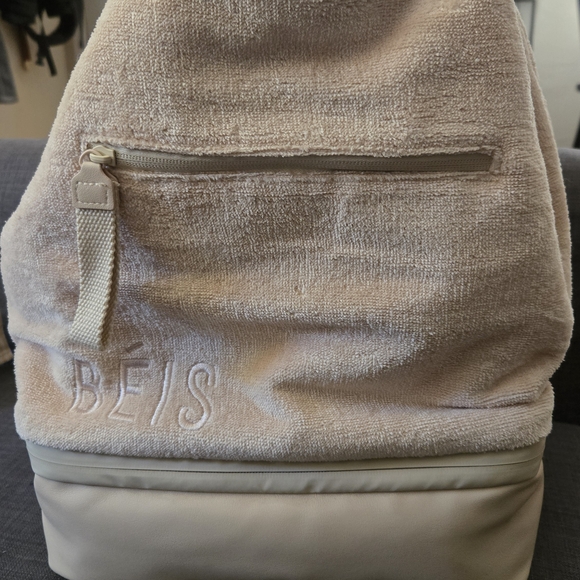 BEIS | Bags | Beis Beige The Terry Backpack With Detachable Cooler ...